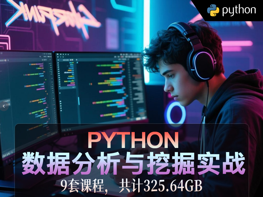 python数据分析与挖掘实战(9套课程)(共计325.64GB） – 一币AI